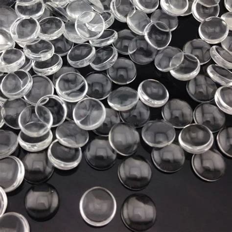 20pcs Clear Glass Cabochon Dome Seals Round Fit Cabochons Settings 12mm