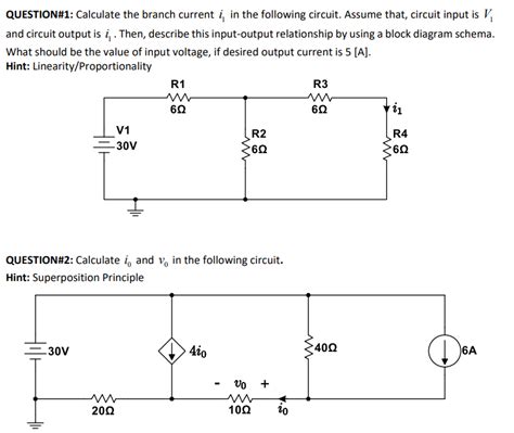 solved question 1 calculate the branch current i in the