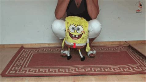 Sponge Bob Using As Doormat Pretty Merciless Feet Clips4sale