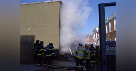 Baltimore Firefighters Evacuated From Building Blaze Firehouse