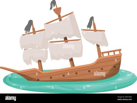 Abandoned Wood Boat Stock Vector Images Alamy