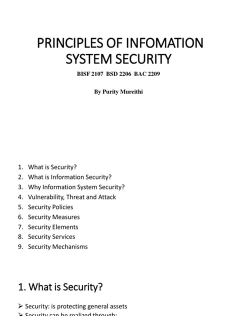 Lect 1 Introduction Of Infor System Security Pdf Security Hacker
