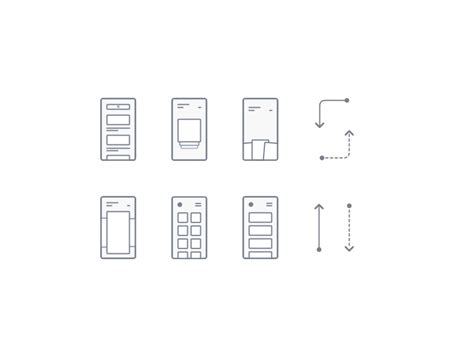 Wireframe Flow Icons Sketch Freebie Download Free Resource For Sketch Sketch App Sources