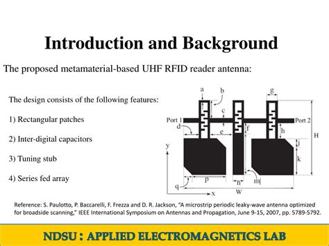 Ppt A Metamaterial Based Series Connected Rectangular Patch Antenna Array For Uhf Rfid