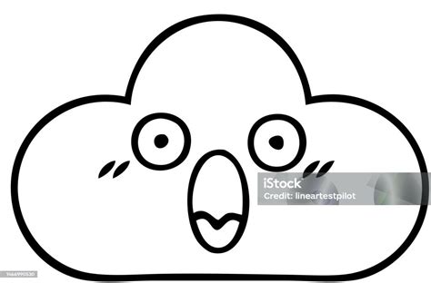 폭풍 구름의 선 그리기 만화 구름에 대한 스톡 벡터 아트 및 기타 이미지 구름 귀여운 날씨 Istock