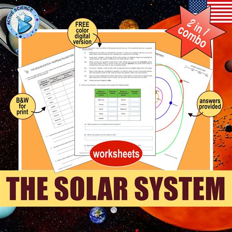 The Solar System Mapping Planetary Orbits US Edition Made By Teachers