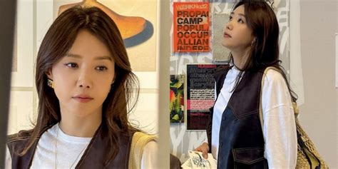 채정안 46살 맞아 동안 미모 뽐내는 가죽조끼 패션 스타픽