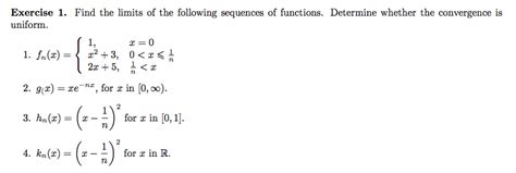 solved exercise 1 find the limits of the following