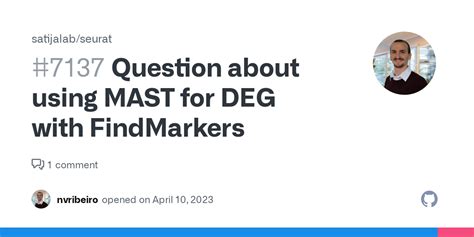Question About Using Mast For Deg With Findmarkers · Issue 7137