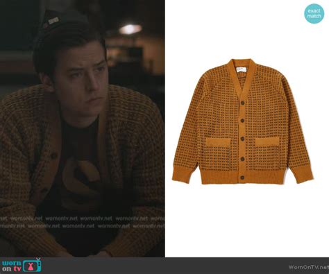 Wornontv Jugheads Mustard Knit Cardigan On Riverdale Cole Sprouse