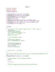 PROJECT 4 Docx Include Iostream Include String Include Cassert Using Namespace Std Int Int