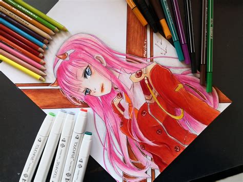 002 Zero Two From Darling In The Franxx Darling In The Franxx Anime