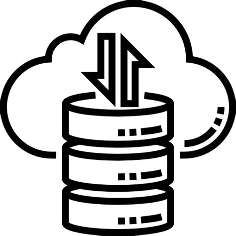 Big Data Detailed Straight Lineal Icon