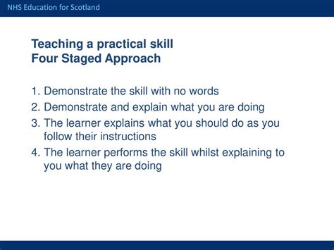 Training Trainers And Educators Unit 3 Teaching A Practical Skill