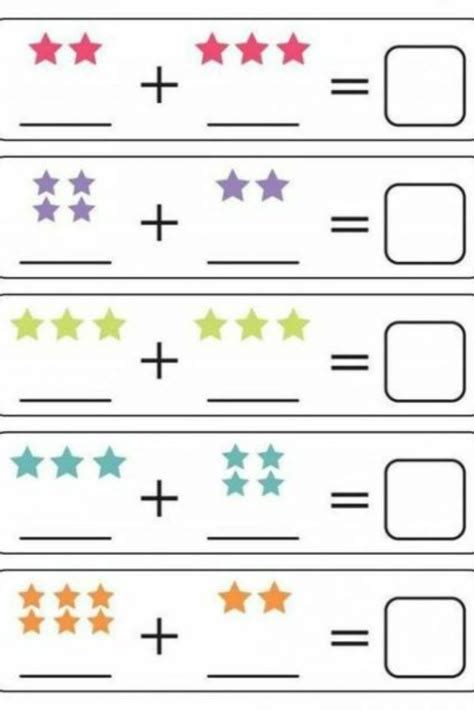 쉬운 덧셈 학습지 활동지자료 유치원 수학 활동 수학 패턴 유치원 수학