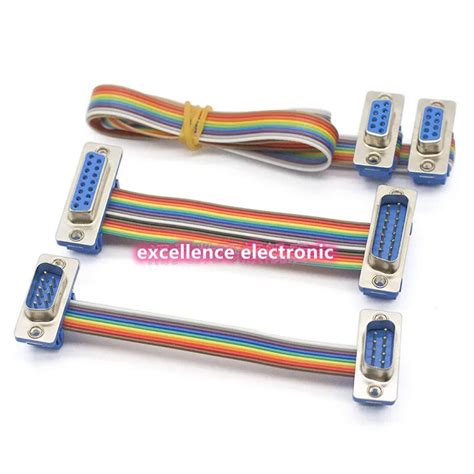 1pcs D Sub Didc 9 15 25 37pin Db9 Db15 Db25 Db37 ชายหญิงสาย D Sud Serial Port Connector อะแดปเต