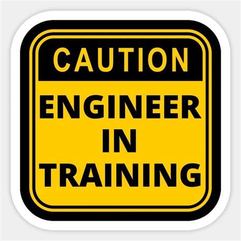 Engineer In Training Sticker By Fozclothing