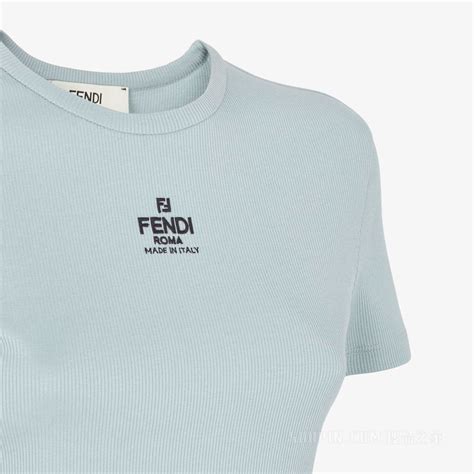 FENDI 芬迪上衣 浅蓝色棉质毛衣 FS8110ANQMF08S8 搜品之家
