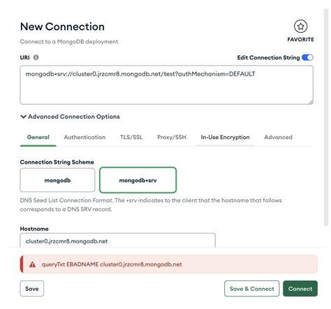 Problem Connecting To Atlas Mongodb From Compass Mongodb Atlas