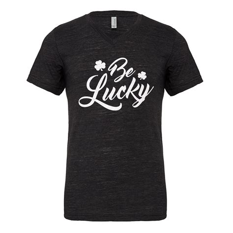 Mens Be Lucky Vneck T Shirt Indica Plateau