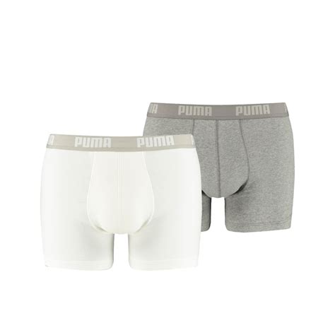 Чоловіча спідня білизна Puma Basic Boxer P Колір Білий white grey melange Puma Арт