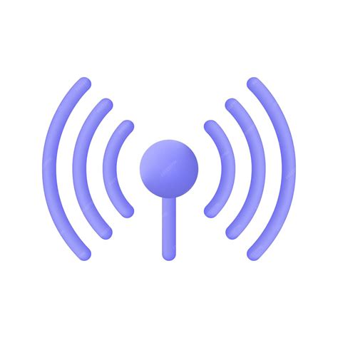 Premium Vector 3d Wifi Signal Icon In Cartoon Style The Concept Of A Good Network Connection