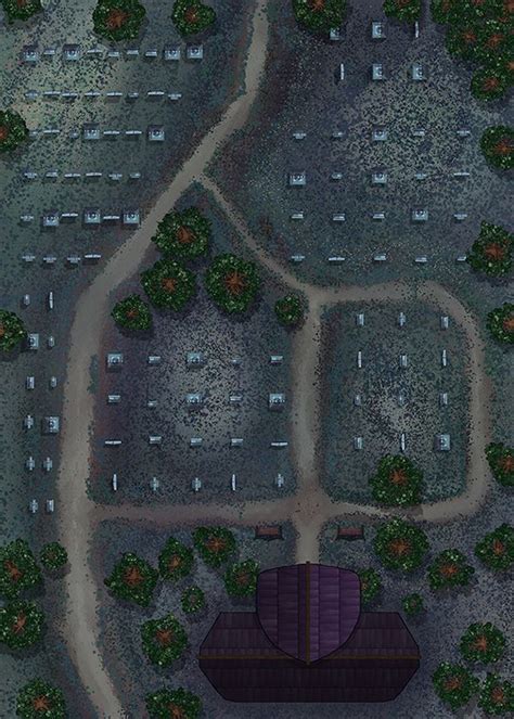 Map Of Knights Rest Crypt Ttrpg