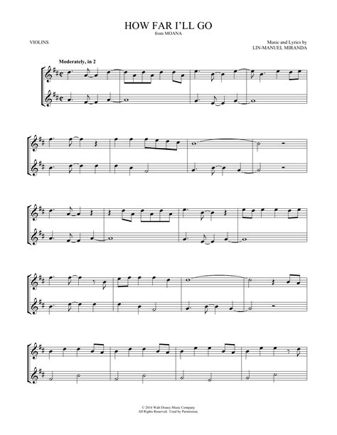 How Far I Ll Go From Moana Arr Mark Phillips By Lin Manuel Miranda
