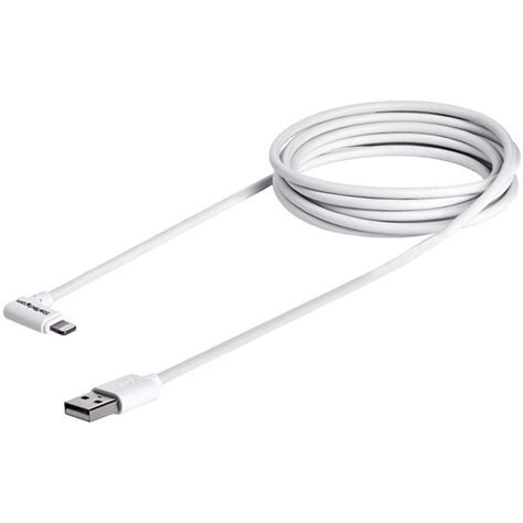 Angled Lightning To Usb Cable 2m 6ft White
