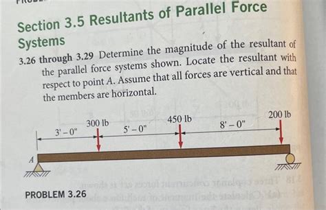 Solved Section 3 5 Resultants Of Parallel Force Systems 3 26