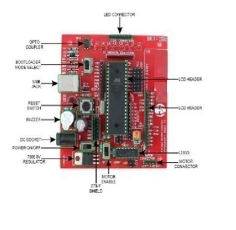 Atmega 1632 Robotics Mini Development Board At ₹ 1199piece Microcontroller Development Kit