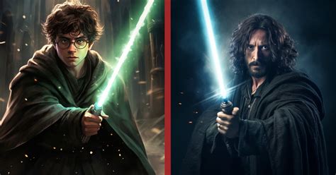 Harry Potter 15 Personnages Imaginés En Jedi Et Seigneurs Sith De