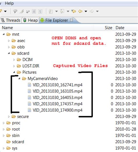 camera video capture and save on sdcard android example