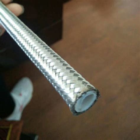 Convoluted Ptfe Hose With Stainless Steel Wire Braid Steel Braid Hose