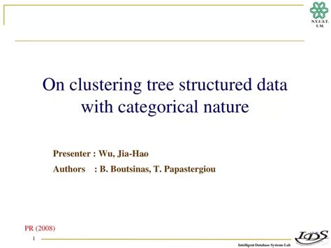 Ppt Dissimilarity Measure For Tree Structured Categorical Data