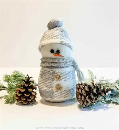 25 Diy Sock Snowman Craft Ideas Learn How To Make