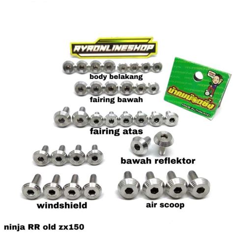 Jual Probolt Stainless Full Baut Body Ninja Rr Old Zx 150 Original