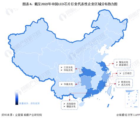 干货！2023年中国led芯片行业产业链现状及市场竞争格局分析 广东省企业分布较为集中前瞻趋势 前瞻产业研究院