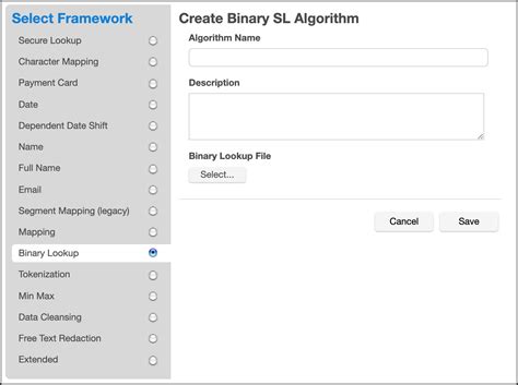 Binary Lookupalgorithm Frameworks