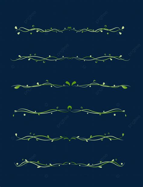 Hand Drawn Cute Little Fresh Hand Ledger Split Line Border Element
