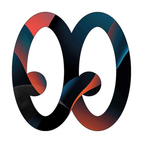 Eyes Icon Cyan Orange Waves Texture Premium Ai Generated Image