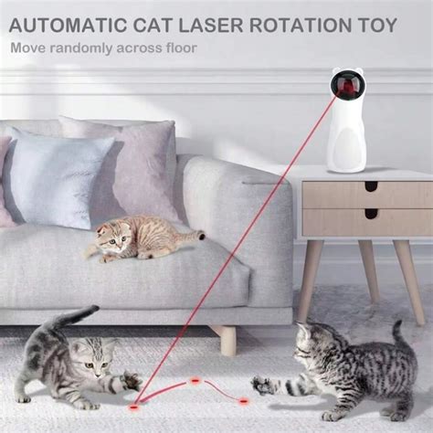 amusing automatic laser cat teaser toy interactive rotating laser cat
