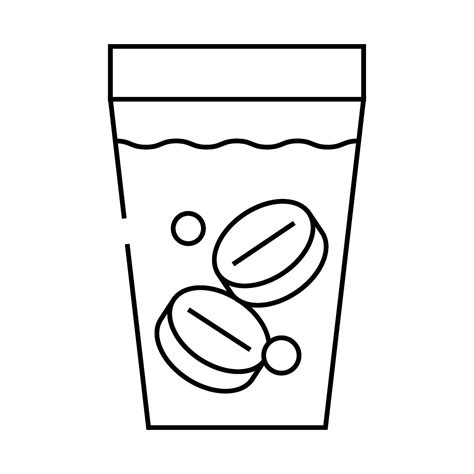 Analgesics Medicines Pharmacy Line Icon Illustration 48358611 Vector