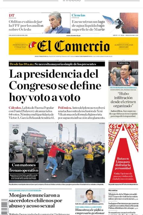 El Comercio Perú 26 De Julio De 2018 Infobae