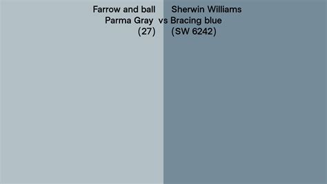 Farrow And Ball Parma Gray 27 Vs Sherwin Williams Bracing Blue Sw