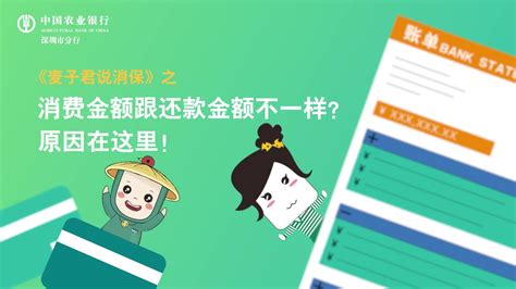 “麦子君说消保”金融科普（一）消费金额和还款金额不一样？原因在这里 凤凰网视频 凤凰网