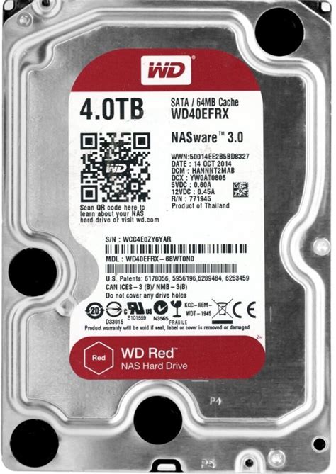 Western Digital Red 4tb Wd40efrx 5400u Min Nasware 3 0 Sata Iii 64mb 3 5 Zoll 718037822525 Ebay