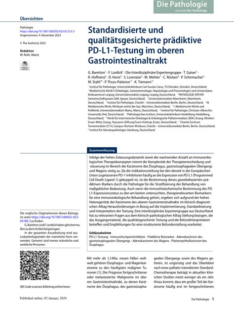Pdf Standardisierte Und Qualitätsgesicherte Prädiktive Pd L1 Testung