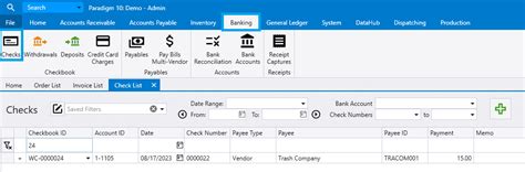 How To Void A Check Paradigm ERP By Paragon Documentation