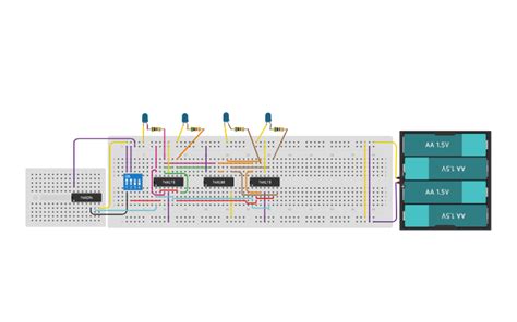 Circuit design 4-bit binary synchronous up-counter using T Flip Flop ...